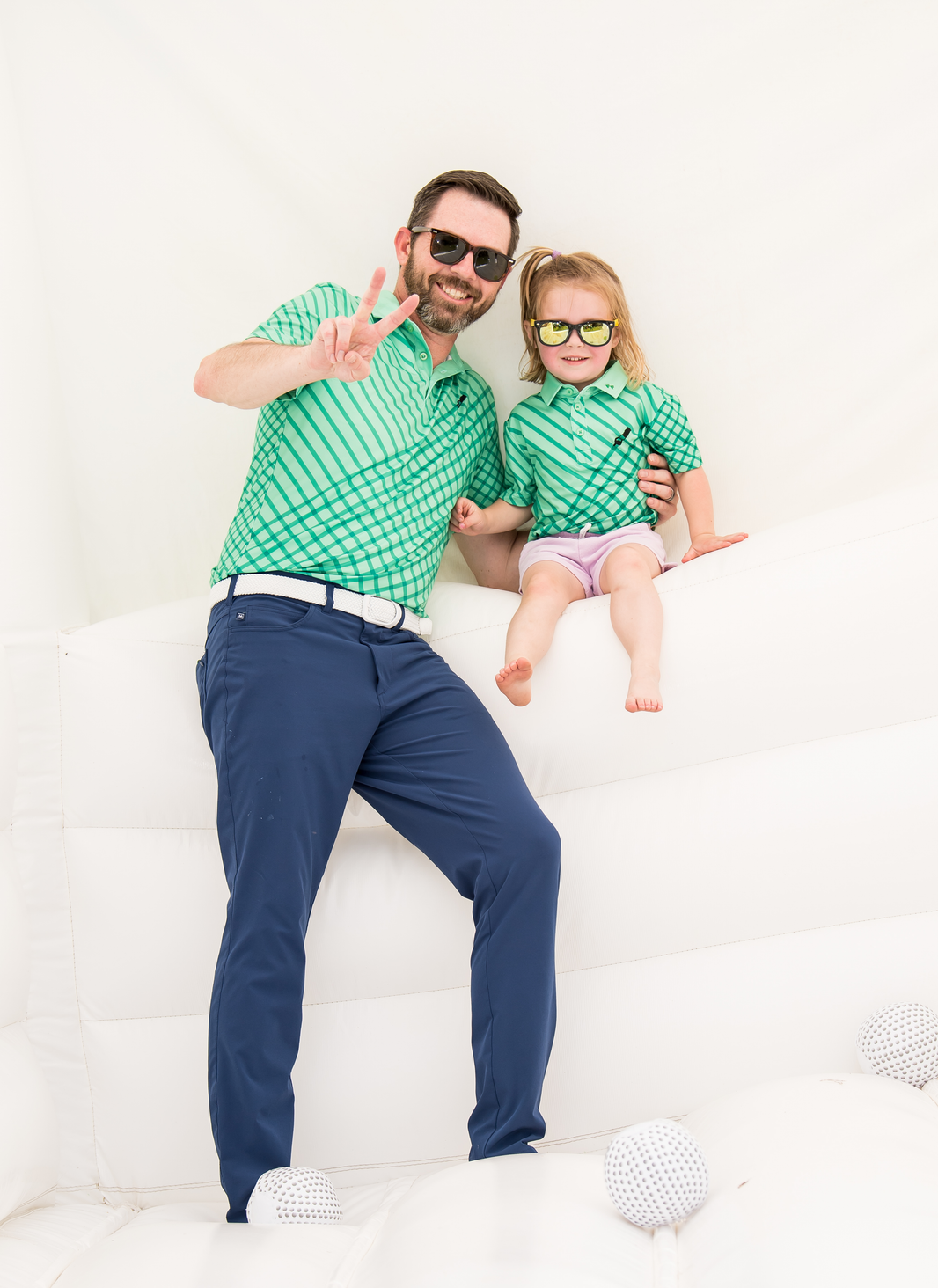 Matching Father & Kid Polos – Fore Fathers